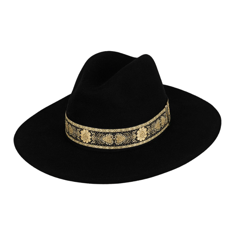 Kooringal Elwood Wide Brim Fedora - Black – AustralianGear