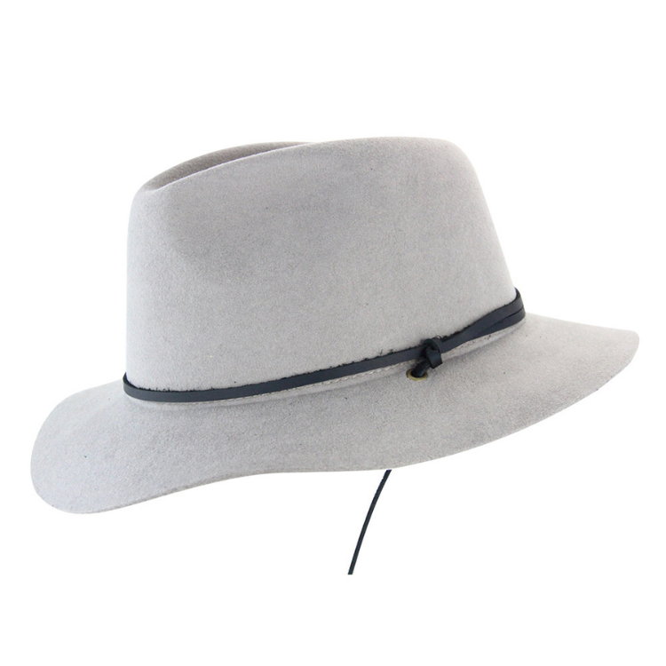 Jacaru Hats Poet Fedora - Light Grey – AustralianGear