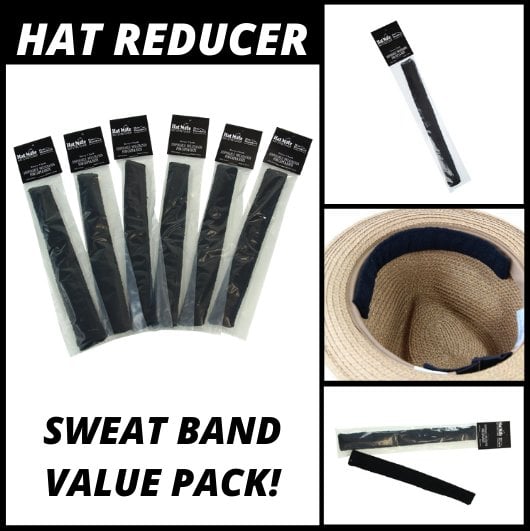 Hat Inserts Sweat Band Hat Reducer VALUE PACK (6) - Black – AustralianGear