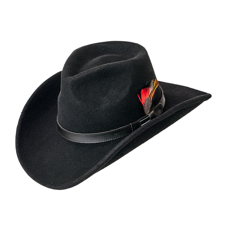 GC Hats Outlander Felt Cowboy Hat - Black – AustralianGear