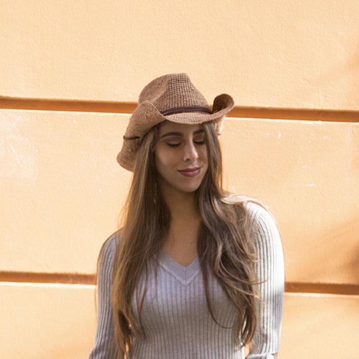 Stanton Cassidy Raffia Cowboy Hat - Tea – AustralianGear